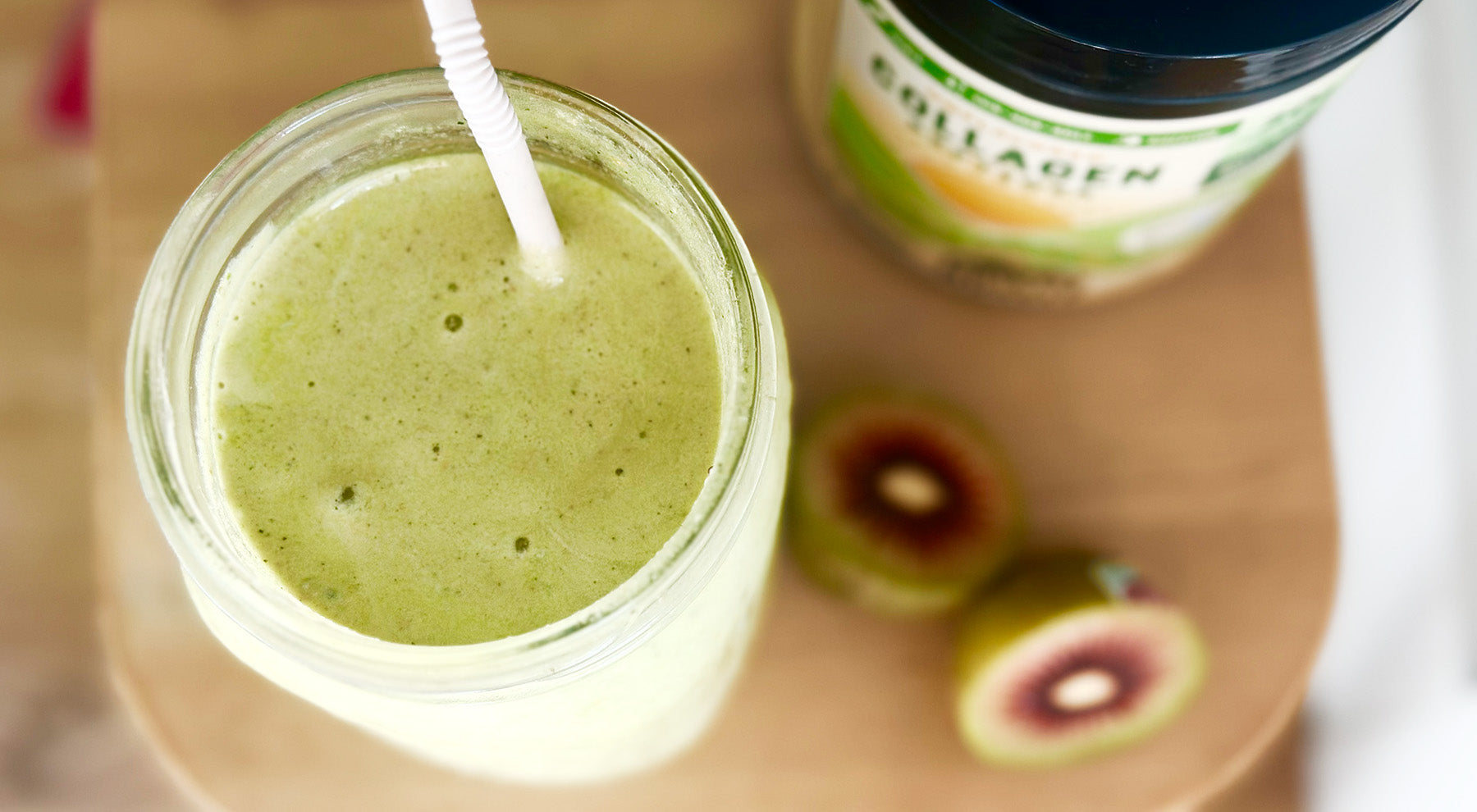 Tropical Kiwi Coconut Collagen Smoothie – Earth Fed Muscle