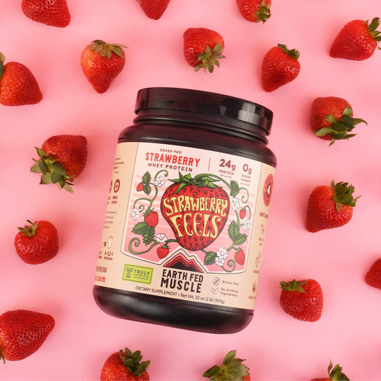 Strawberry | Best Tasting Whey Protein Isolate Powder | Truly Grass Fed ...