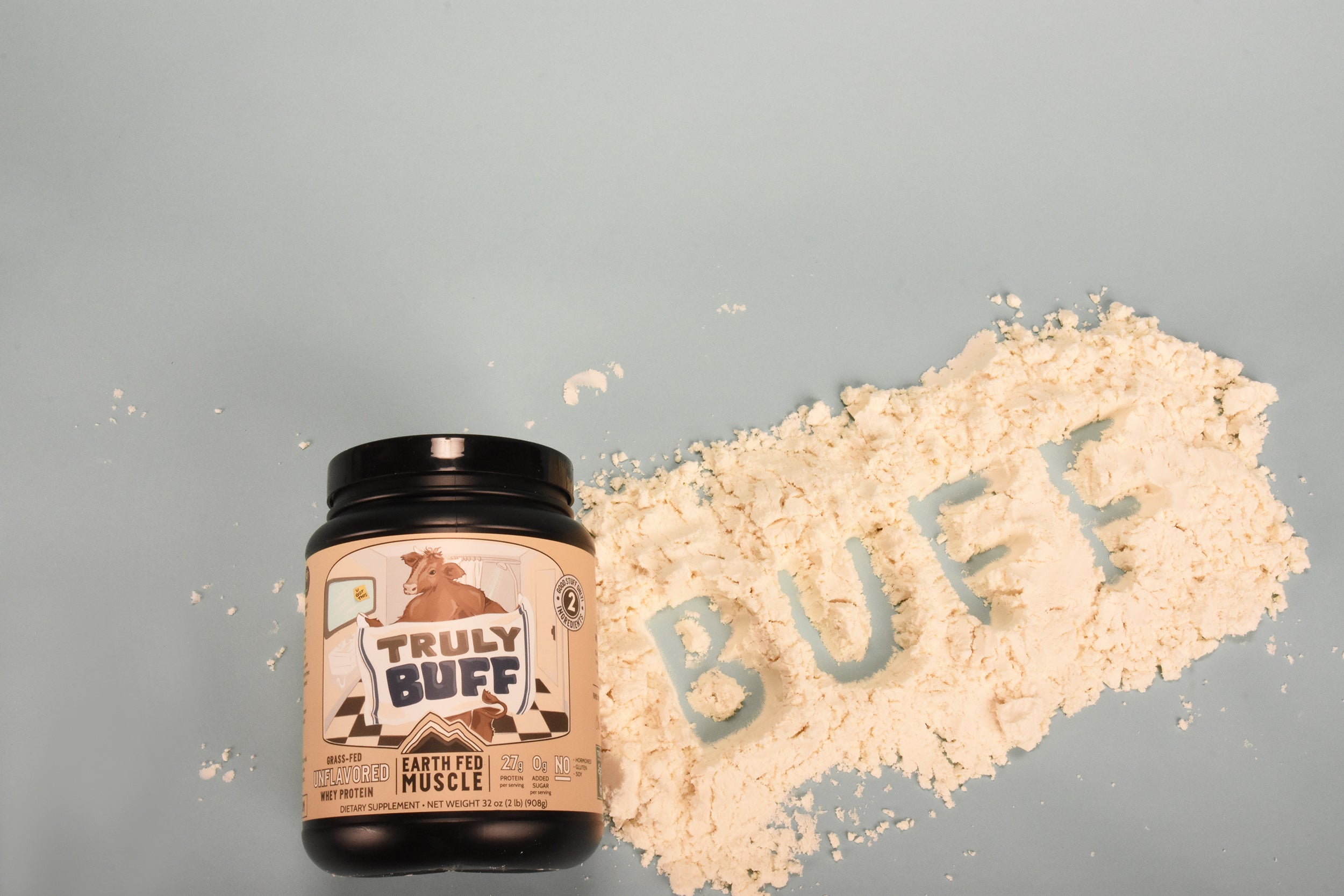 Truly Buff Unflavored Grass-Fed Whey Protein – Earth Fed Muscle
