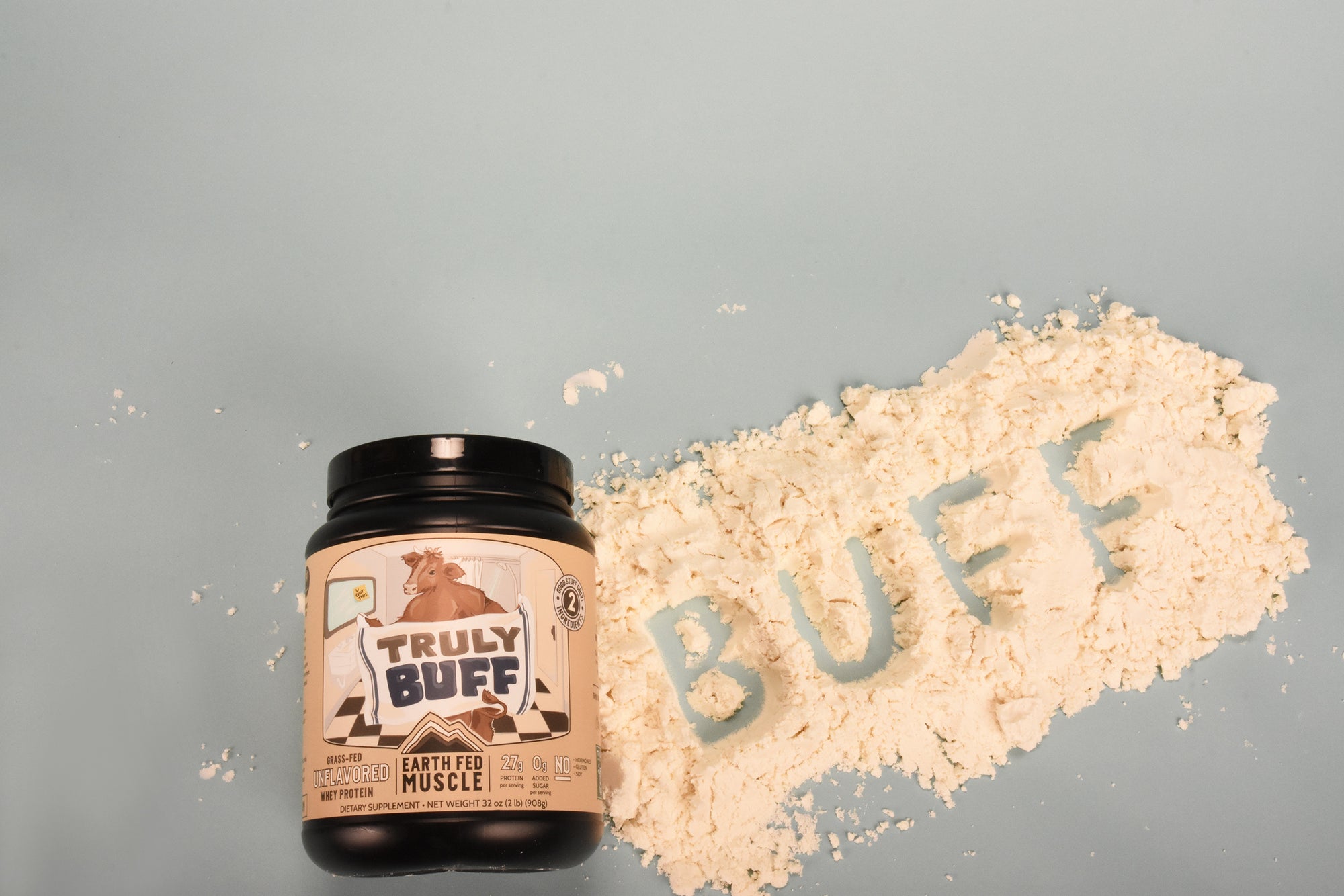 Truly Buff Unflavored Grass-Fed Whey Protein – Earth Fed Muscle