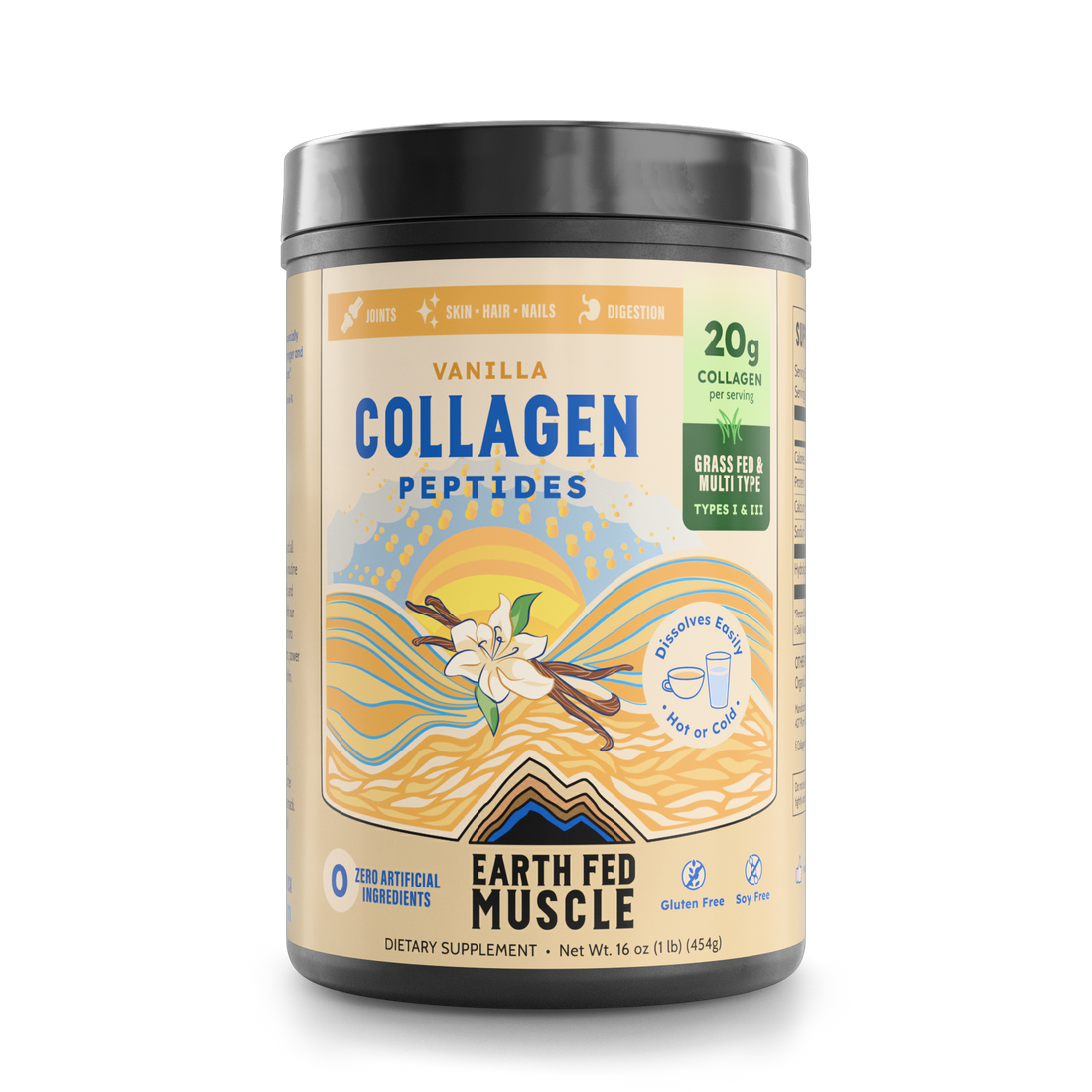 Collagen Peptides, Vanilla – Earth Fed Muscle