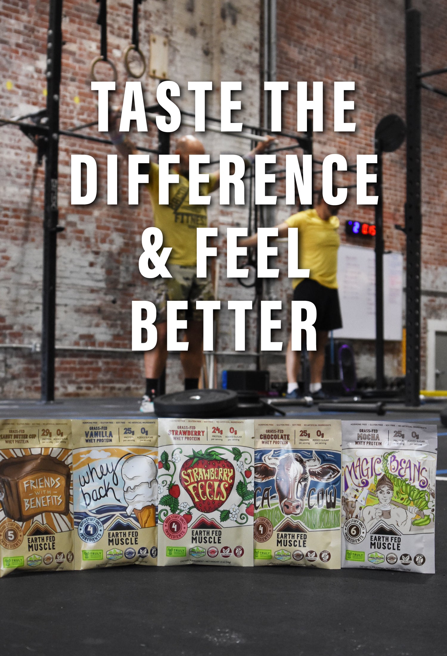 Single Serving Whey Protein Packs – Earth Fed Muscle