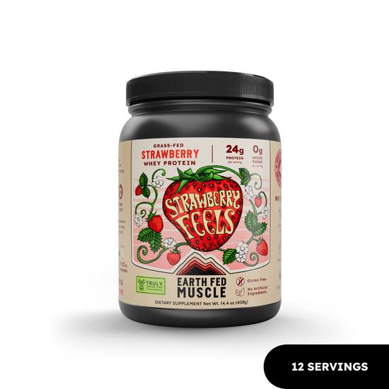 Strawberry | Best Tasting Whey Protein Isolate Powder | Truly Grass Fed ...