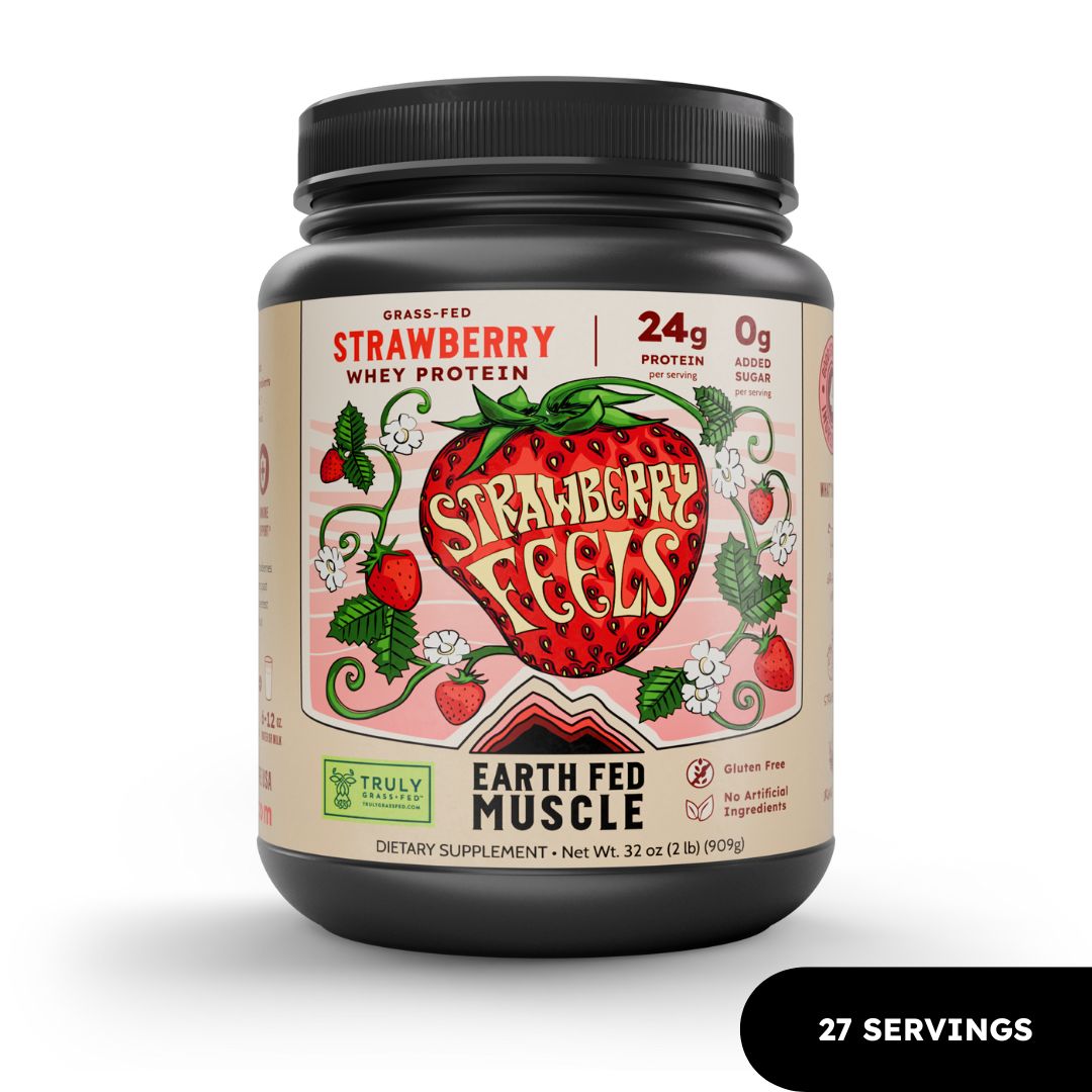 Strawberry | Best Tasting Whey Protein Isolate Powder | Truly Grass Fed ...