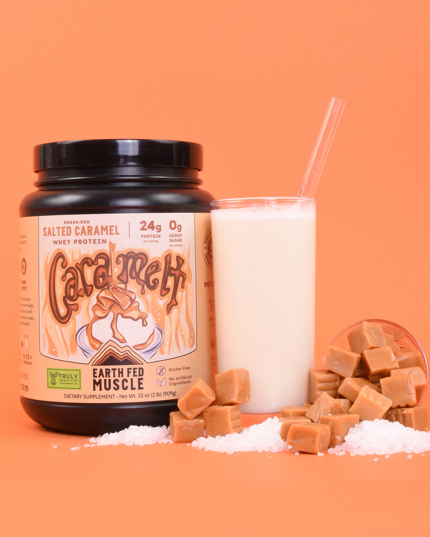 SEASONAL FLAVOR: 'Caramelt' Salted Caramel Grass-Fed Whey Protein ...