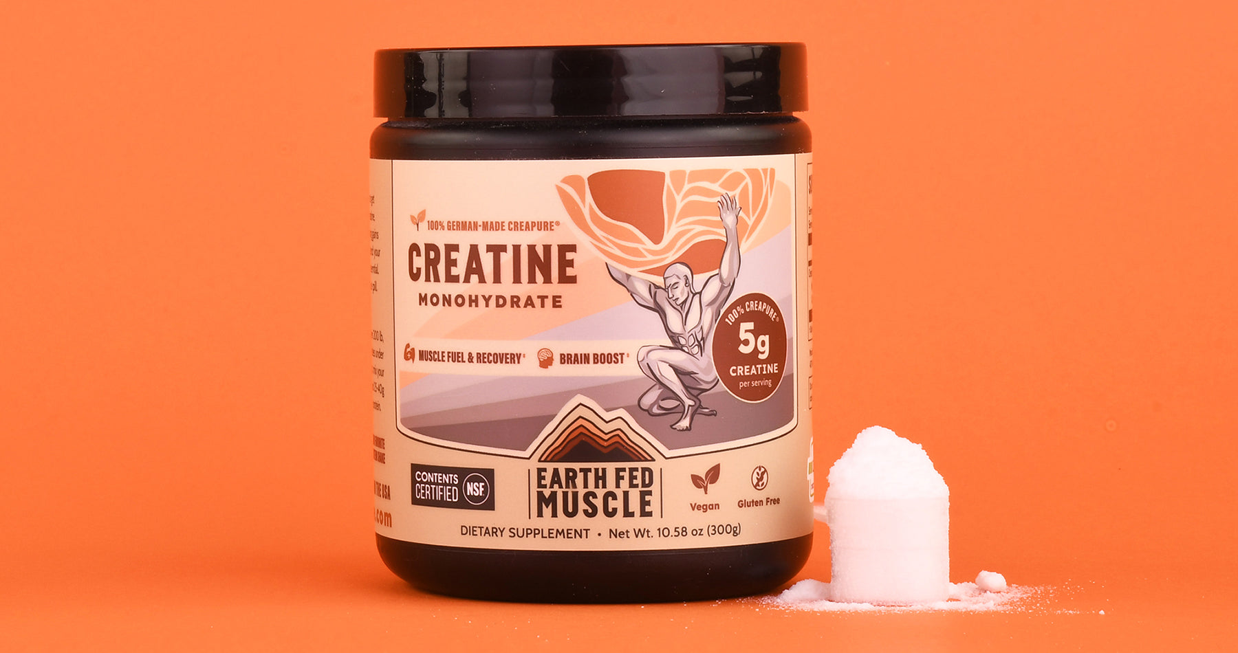 Transcend Creatine by Earth Fed Muscle | Creapure® Ultrapure Powder ...