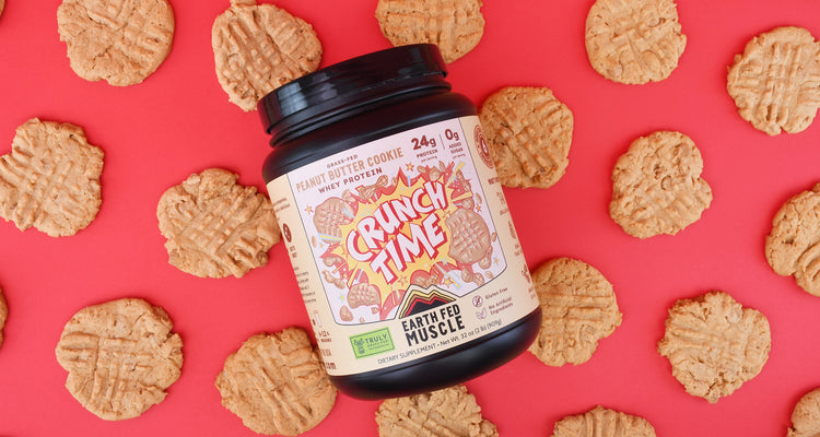 Crunch Time Peanut Butter Cookie Grass-Fed Whey – Earth Fed Muscle