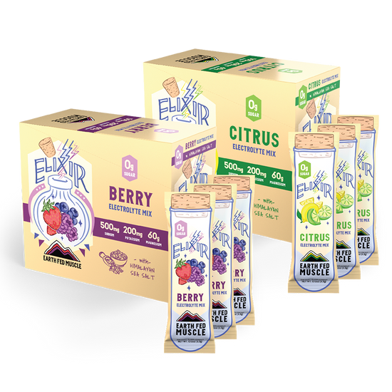 Elixir Electrolyte Mix Packets with Himalayan Sea Salt – Earth Fed Muscle