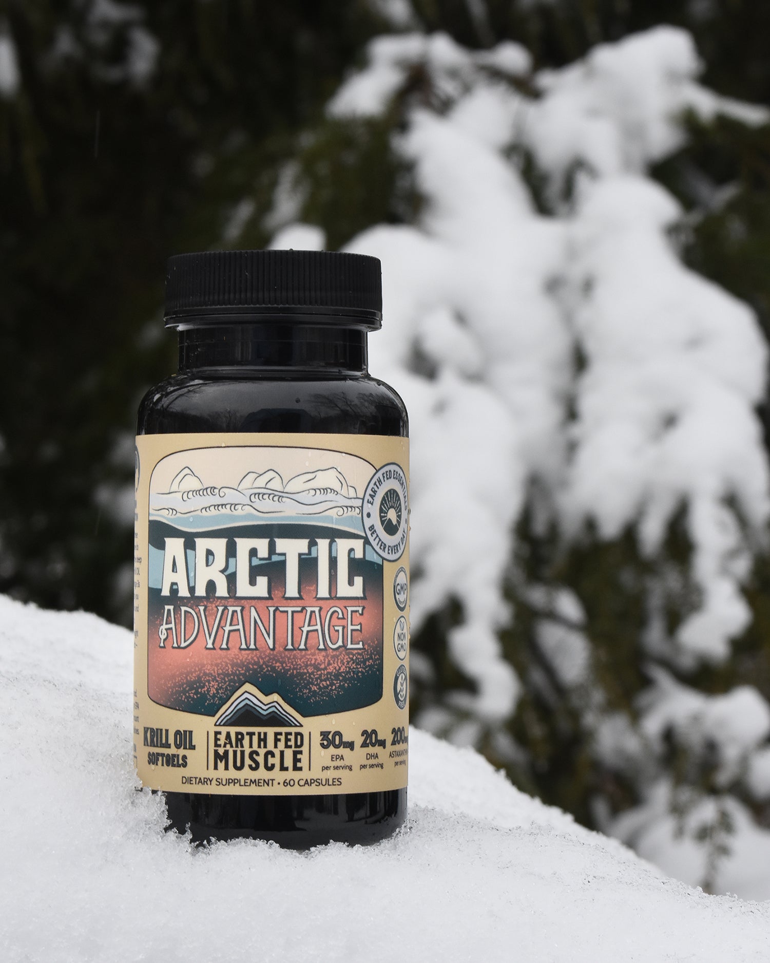 Arctic Advantage Krill Oil Softgels by Earth Fed Muscle | Phospholipids ...