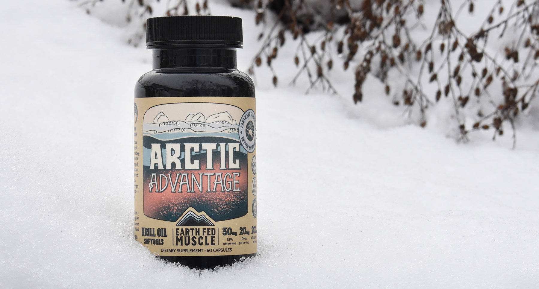 Arctic Advantage Krill Oil Softgels by Earth Fed Muscle | Phospholipids ...