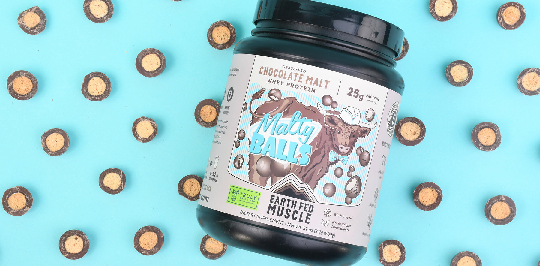 SEASONAL FLAVOR: Malty Balls Chocolate Malt Grass-Fed Whey Protein ...