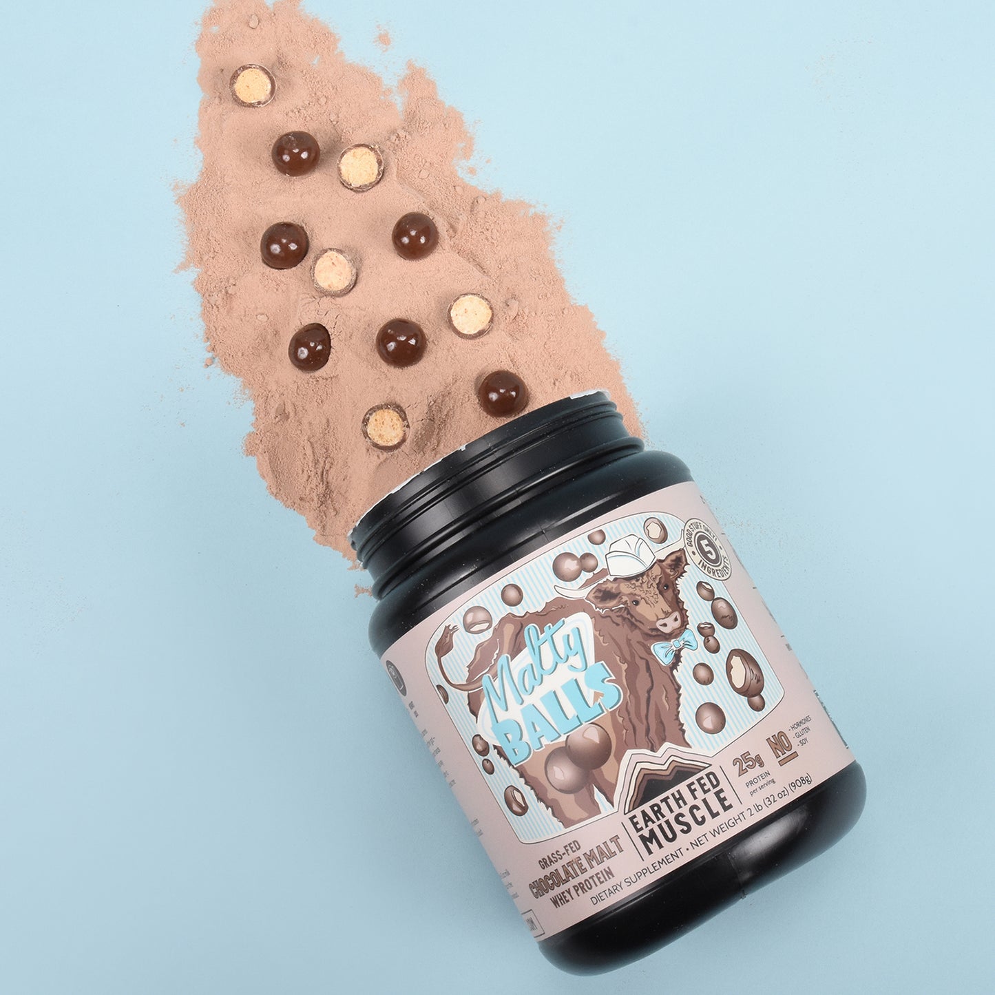 SEASONAL FLAVOR: Malty Balls Chocolate Malt Grass Fed Whey Protein ...