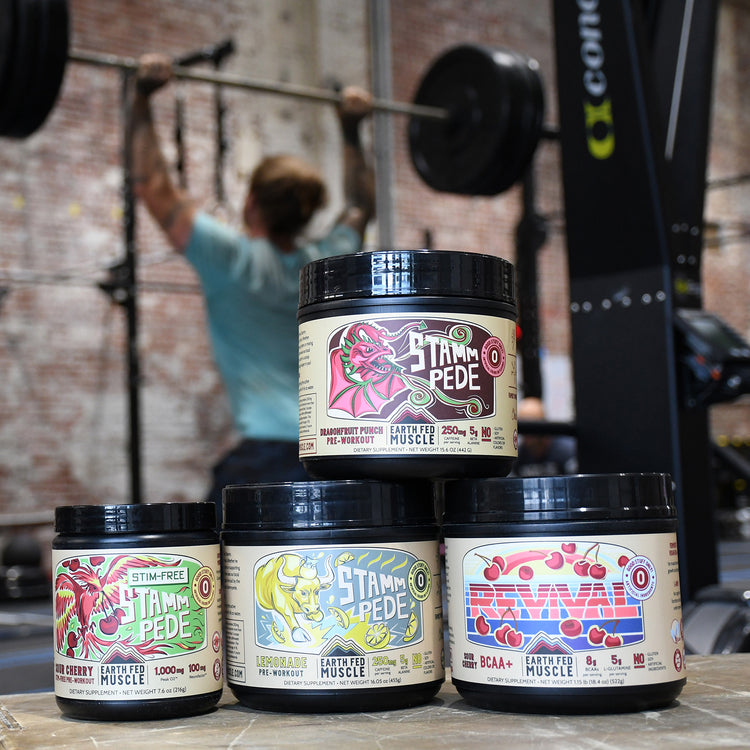 Stammpede DragonFruit Punch Preworkout | Earth Fed Muscle | Clean, Beta ...