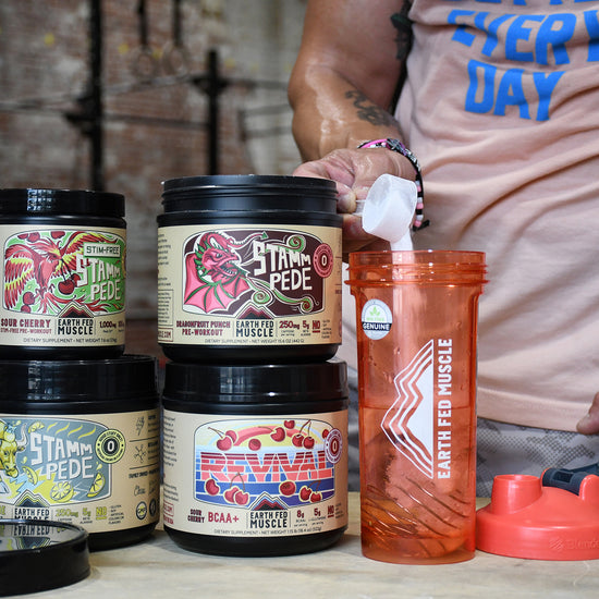 Stammpede Lemonade Pre Workout | Earth Fed Muscle | Clean, Beta Alanine ...