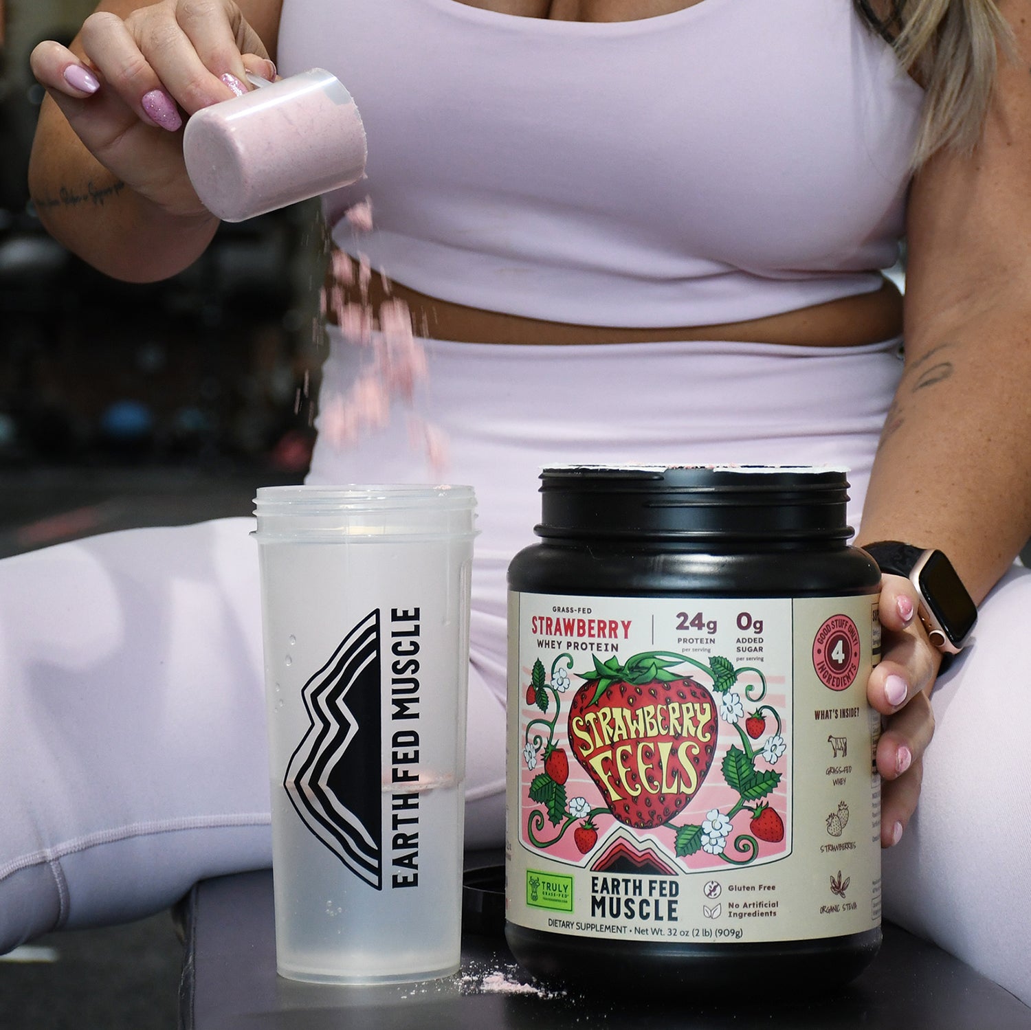 Strawberry | Best Tasting Whey Protein Isolate Powder | Truly Grass Fed ...