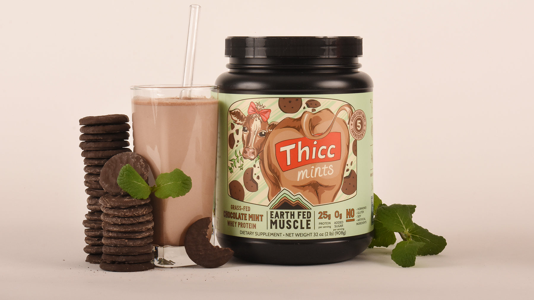 Mint Chocolate | Best Tasting Whey Protein Isolate Powder | Truly Grass ...