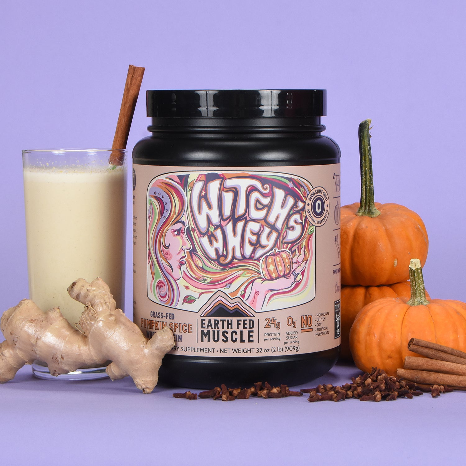 SEASONAL FLAVOR: Witch’s Whey Pumpkin Spice Grass-Fed Whey Protein ...