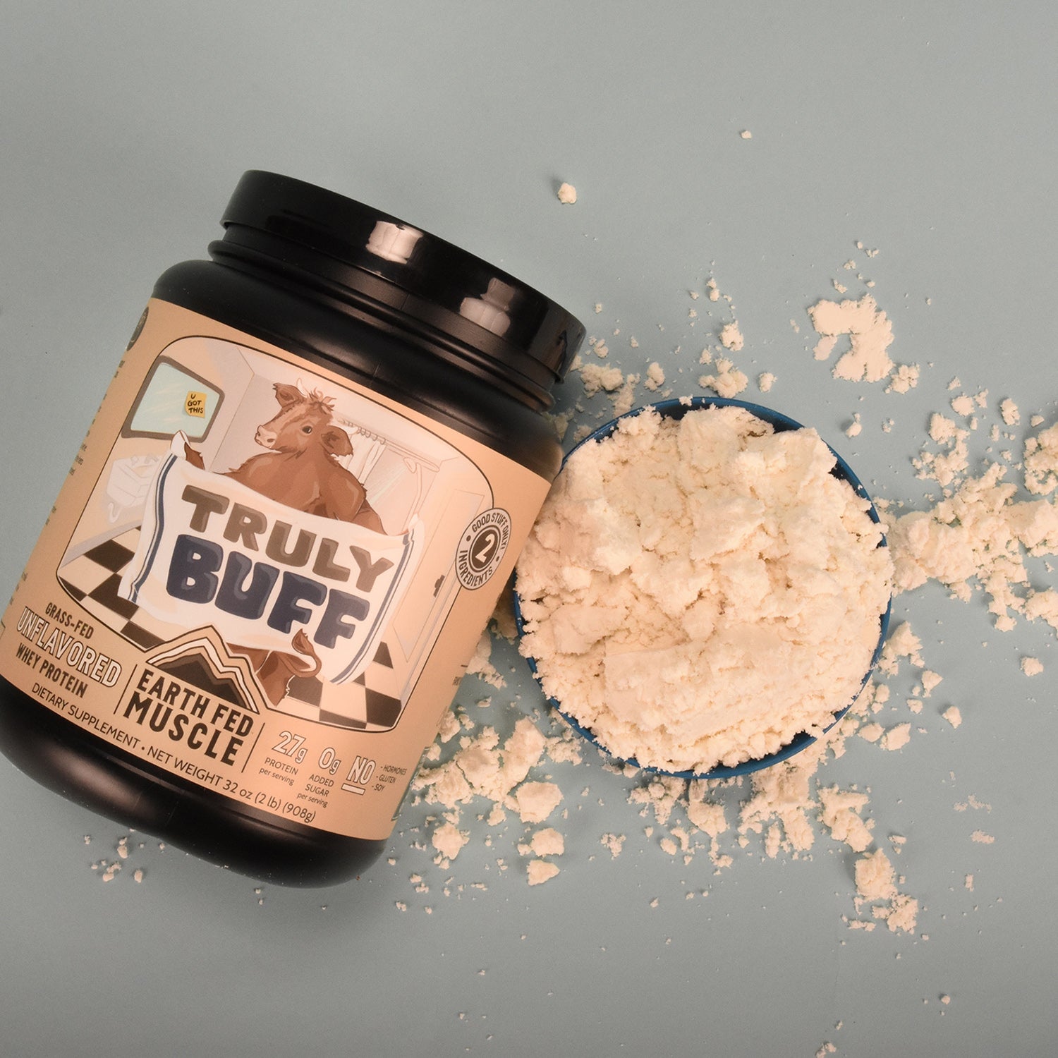 Truly Buff - Unflavored Grass-Fed Whey – Earth Fed Muscle