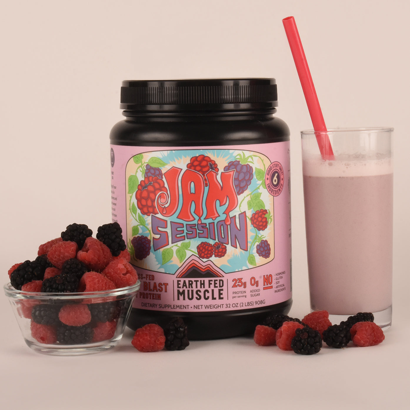 Jam Session Berry Grass-Fed Whey Protein – Earth Fed Muscle