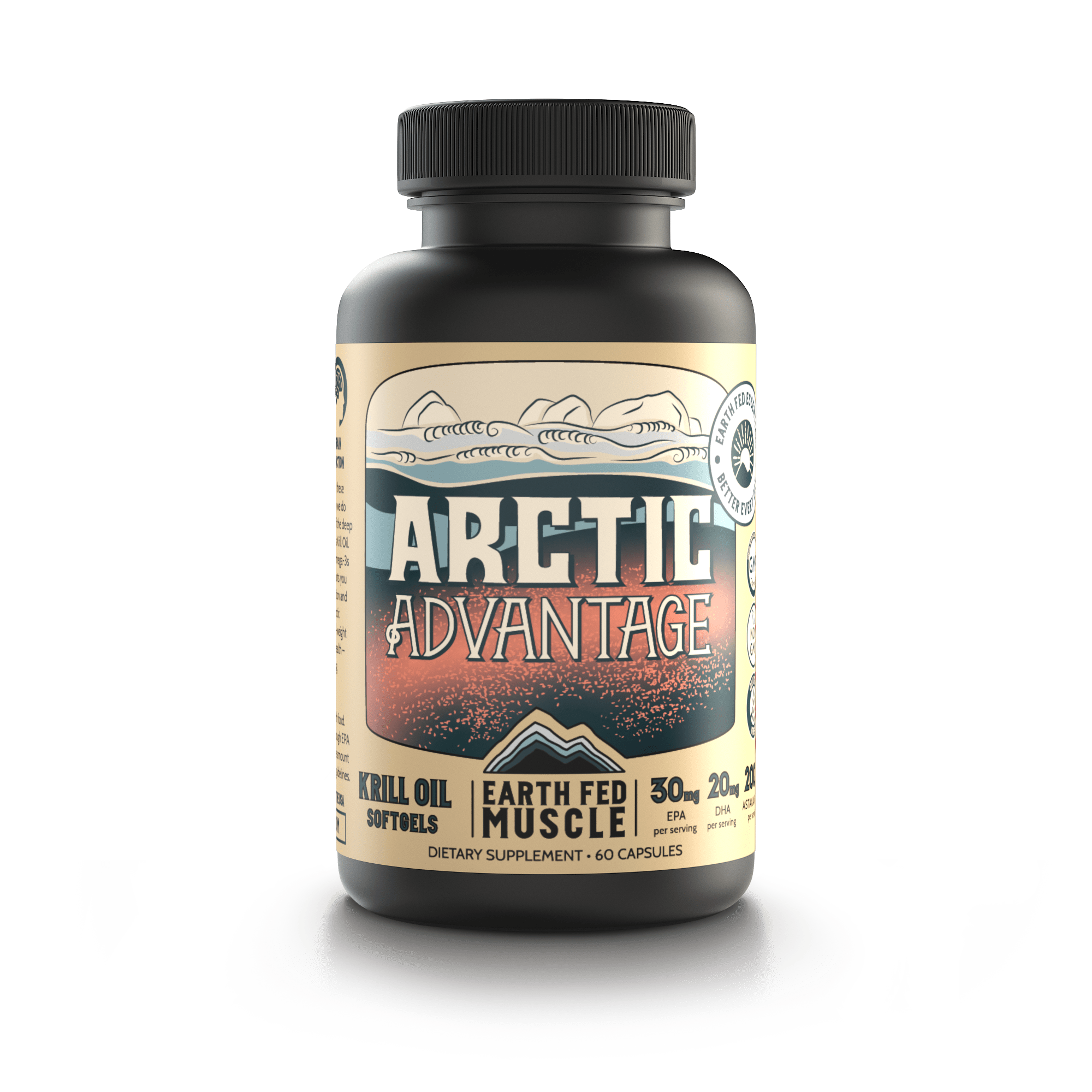 Arctic Advantage Krill Oil Softgels by Earth Fed Muscle | Phospholipids ...
