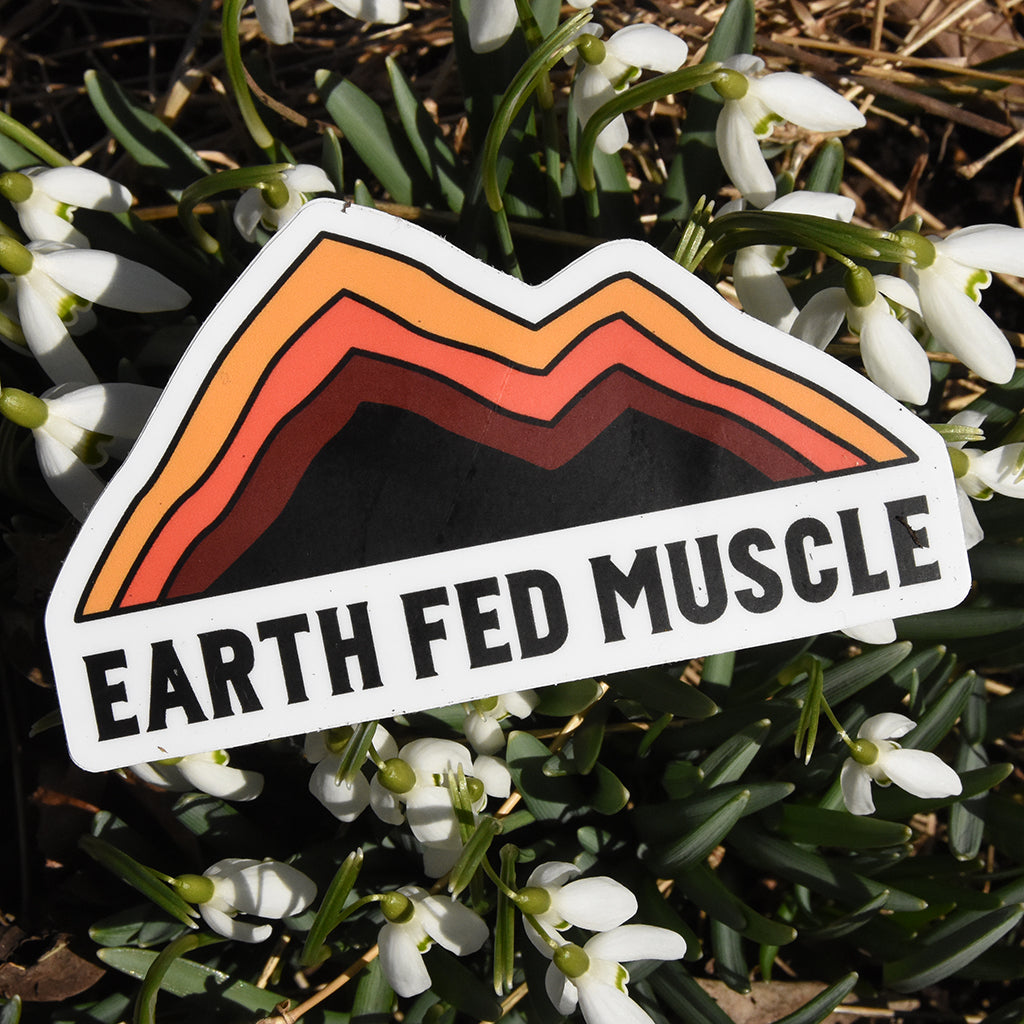 Earth Fed Die Cut Sticker – Earth Fed Muscle