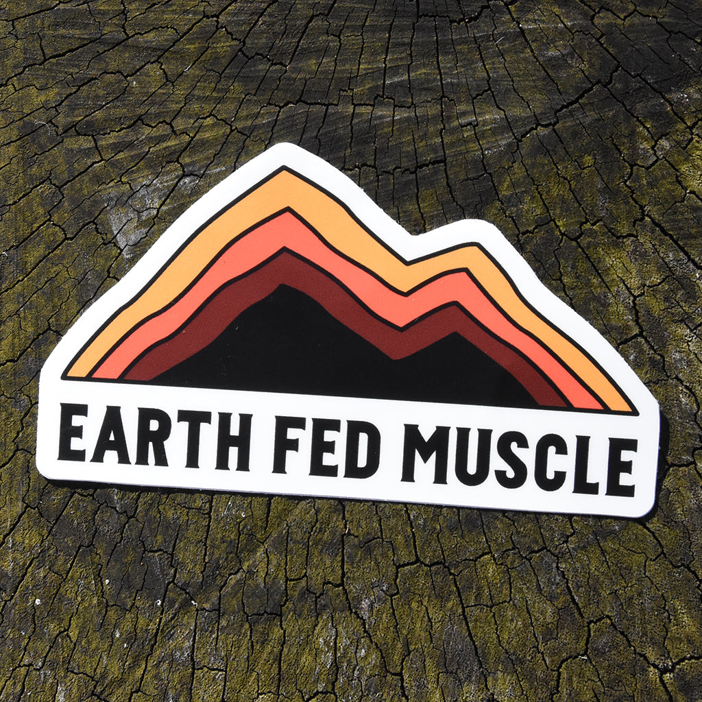 Earth Fed Die Cut Sticker – Earth Fed Muscle